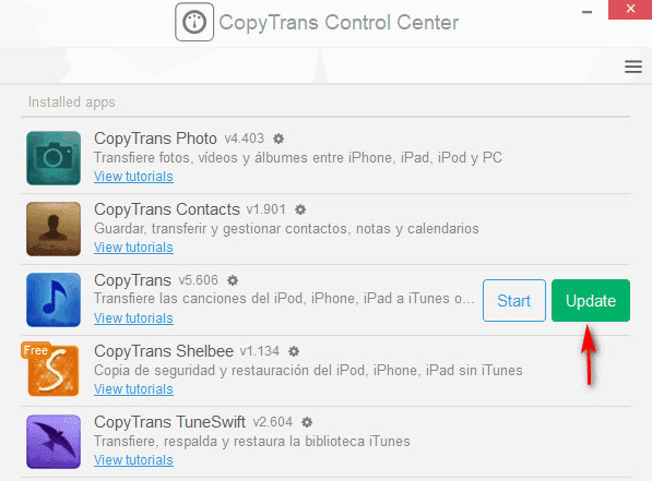 Guía de instalación de todos los programas de CopyTrans