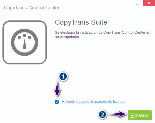 Guía de instalación de todos los programas de CopyTrans